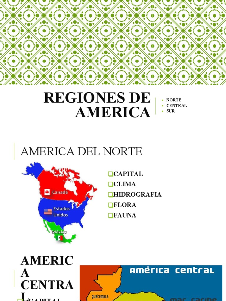 Regiones de America | PDF