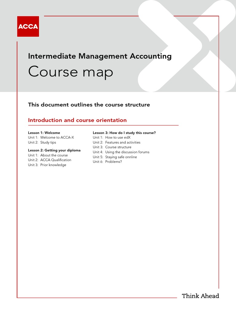 Course Map: Intermediate Management Accounting | PDF | Net Present ...