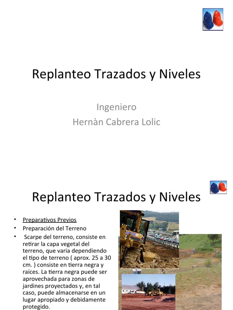 Replanteo, trazados y niveles: pasos clave para la preparación de una construcción | PDF ...