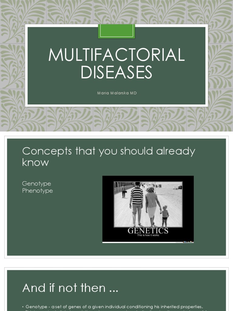Understanding Multifactorial Diseases | PDF | Dominance (Genetics) | Allele