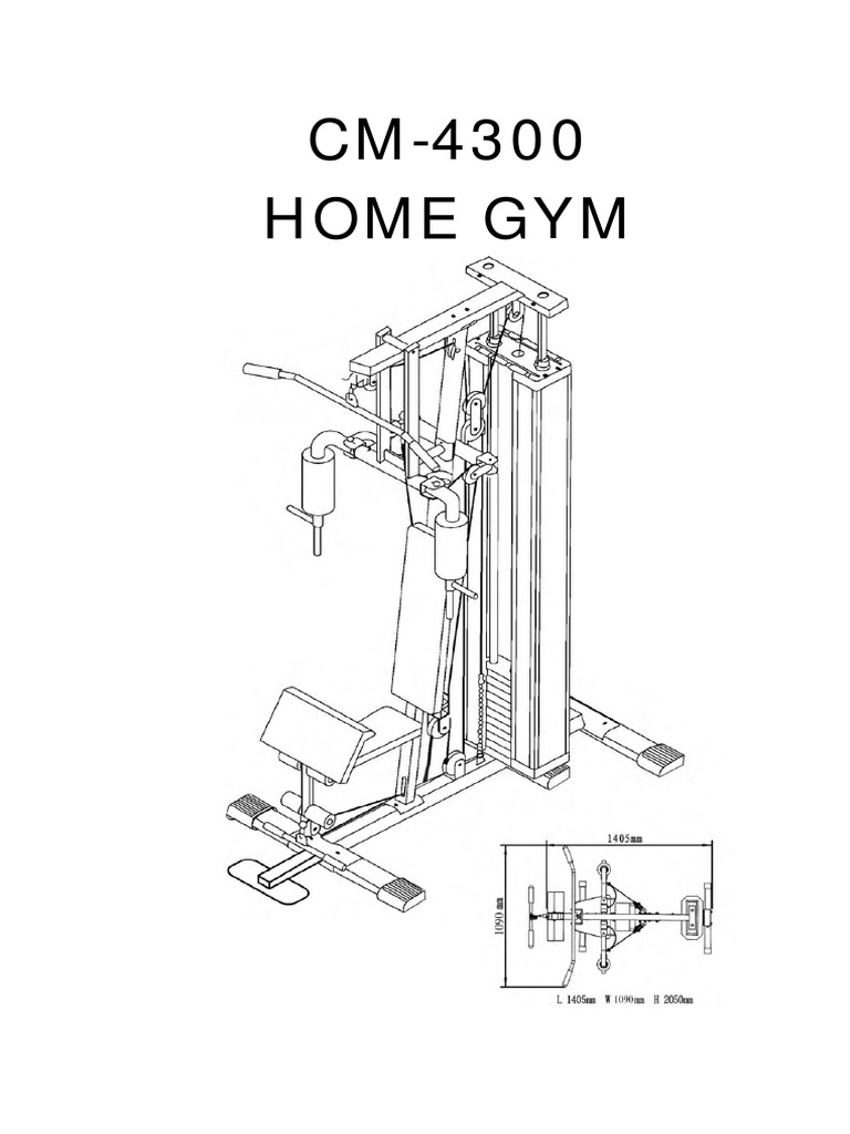 Home Gym Manual | PDF | Nut (Hardware) | Screw