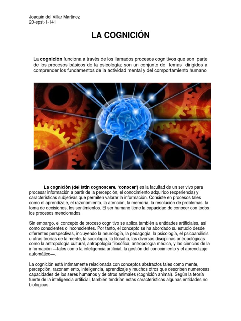 Biología De La Cognición Y Emoción Pdf Pdf Percepción Memoria
