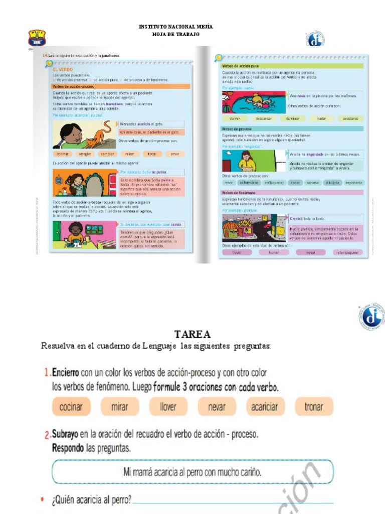 Hoja de Trabajo Lenguaje Semana 4 | PDF