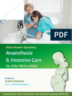 Anesthesia OSCE | PDF | Anesthesia | Health Care