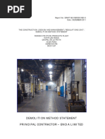 Method Statement For Demolition Work | PDF | Demolition | Building