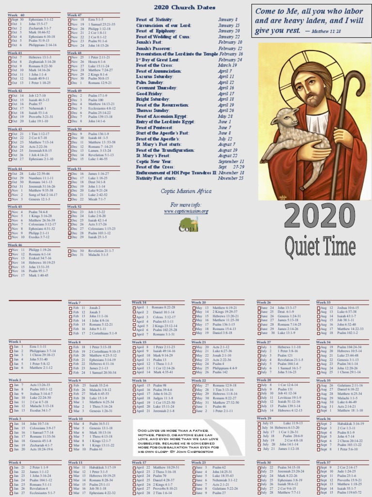 2020 Africa Quiet Time PDF | PDF | Acts Of The Apostles | Gospel Of Matthew