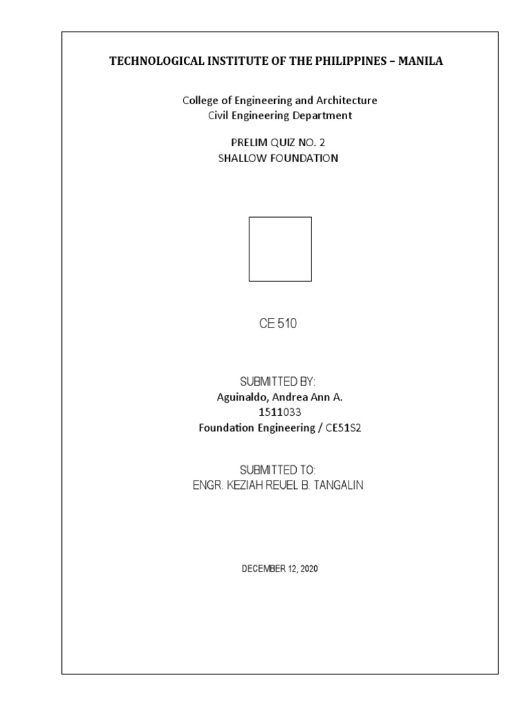 Sample Assignment Format SY 2020-2021-1 | PDF