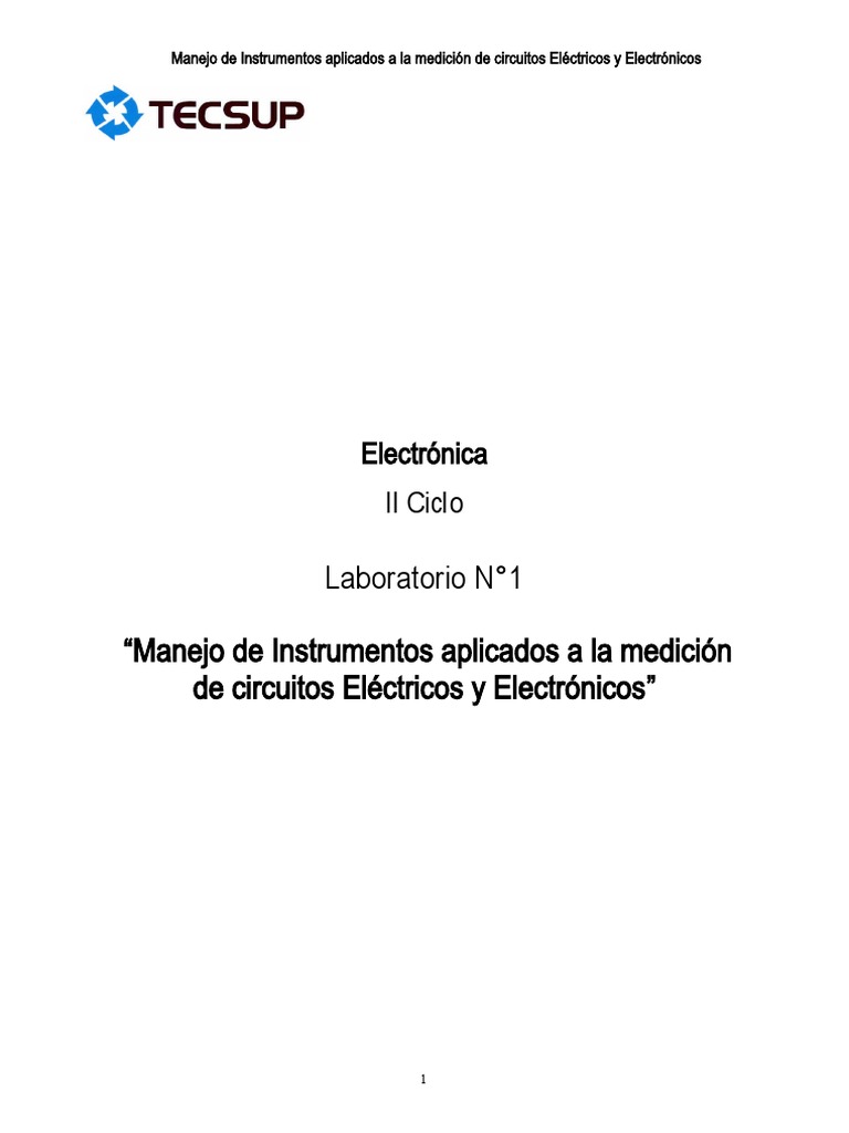 Vdocuments - MX - Lab Electronica I Resuelto | PDF | Electricidad ...