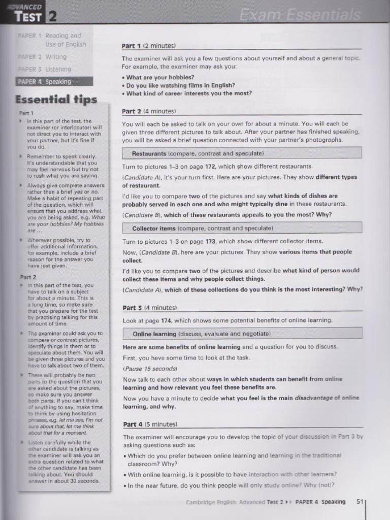 Cambridge CAE Advanced 2 - Test 3 Q | PDF