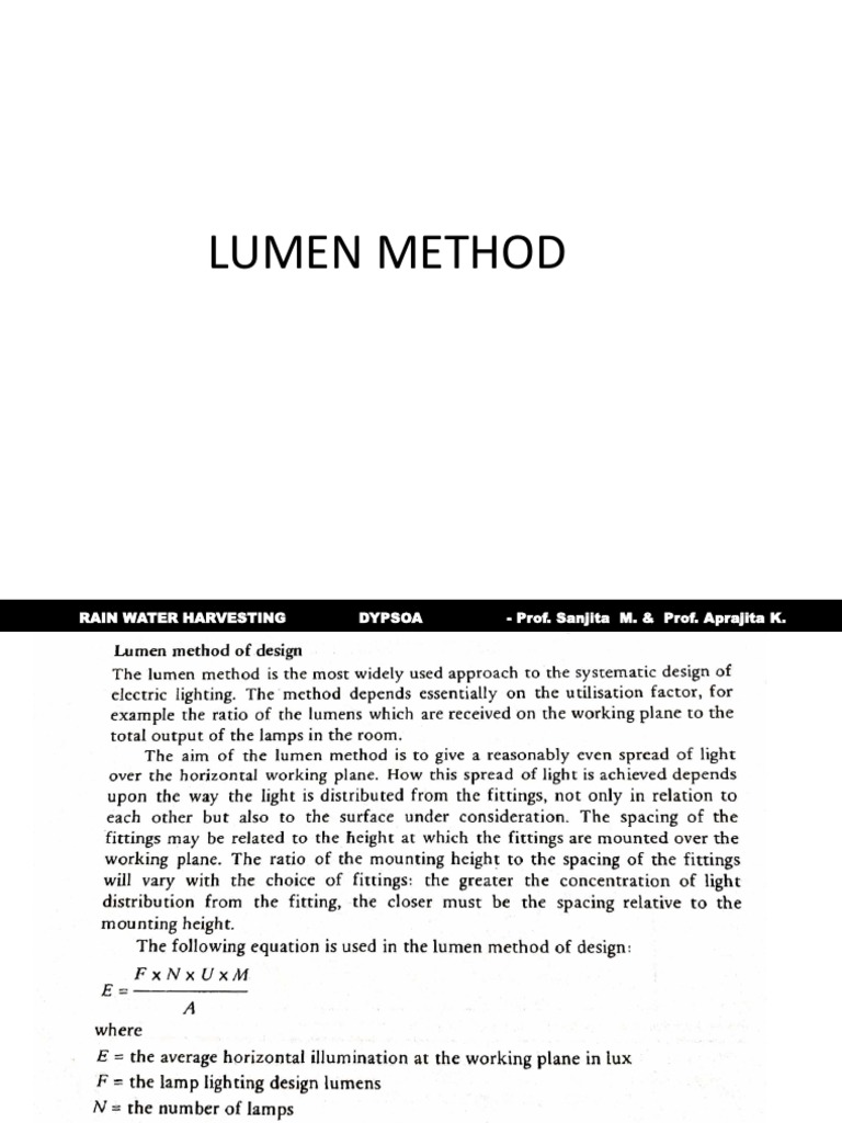 Lumen Method PDF | PDF
