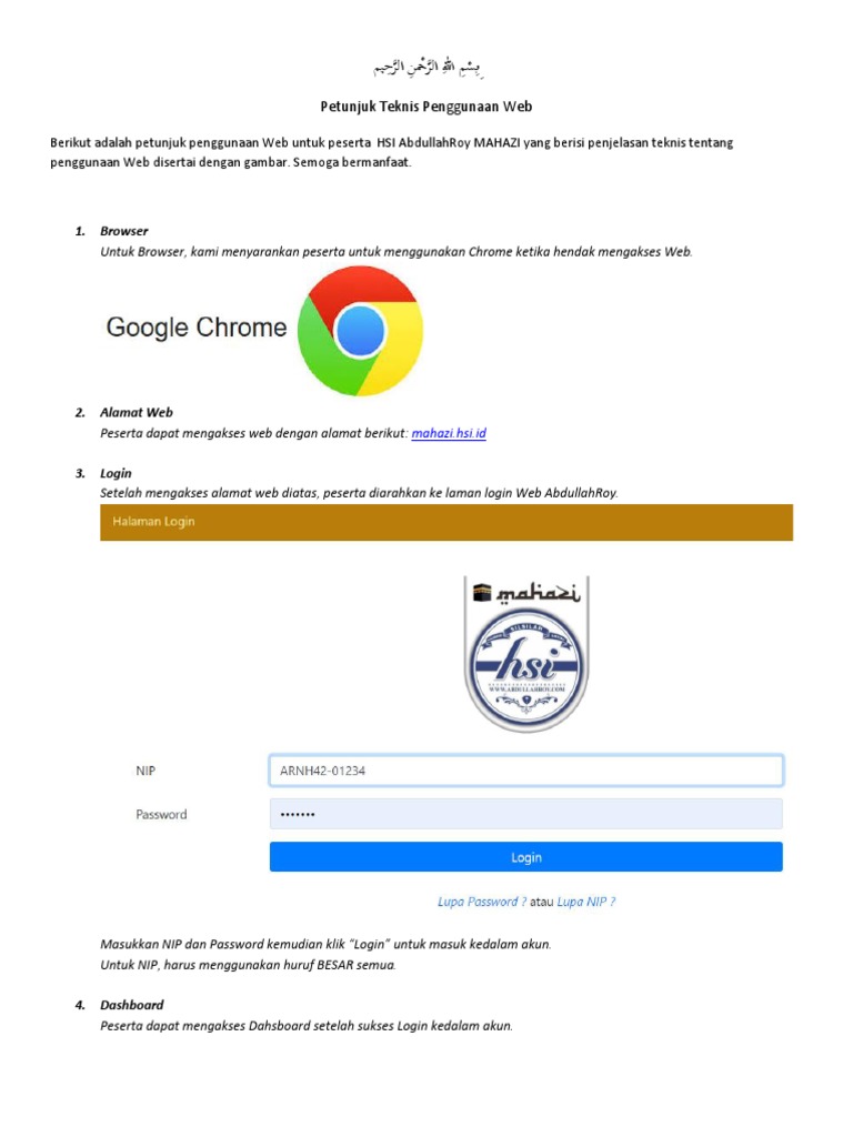 Tutorial Peserta HSI MAHAZI AbdullahRoy | PDF
