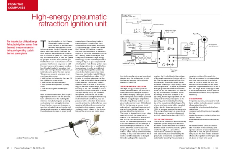 Tesi HE Pneumatic Retraction Unit - Power Technology | PDF | Ignition ...