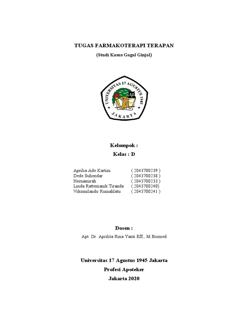 Kasus Gagal Ginjal Kronik: Analisis Terapi dan DRP | PDF