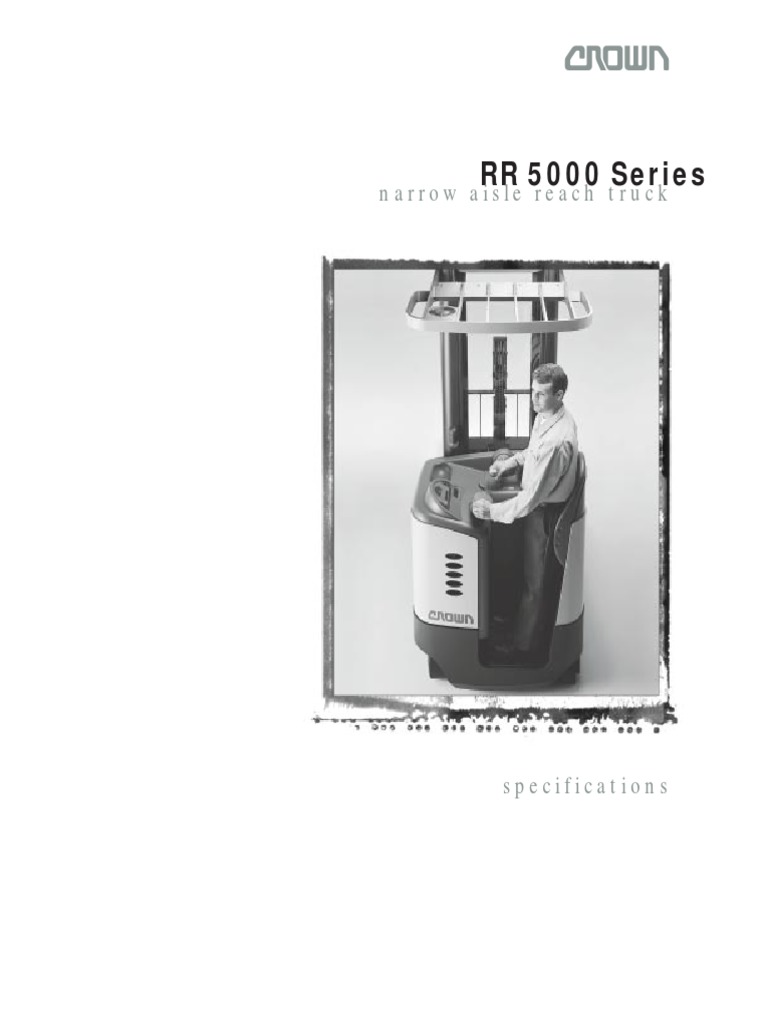 Crown rr5000 Spec Sheet | PDF | Elevator | Electric Motor