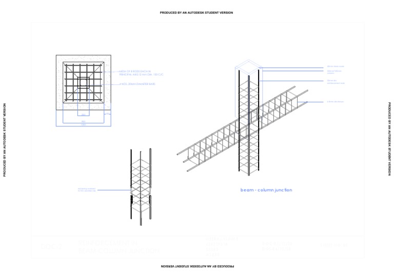 Beam-Column Junction Reinforcement Details | PDF | Nature