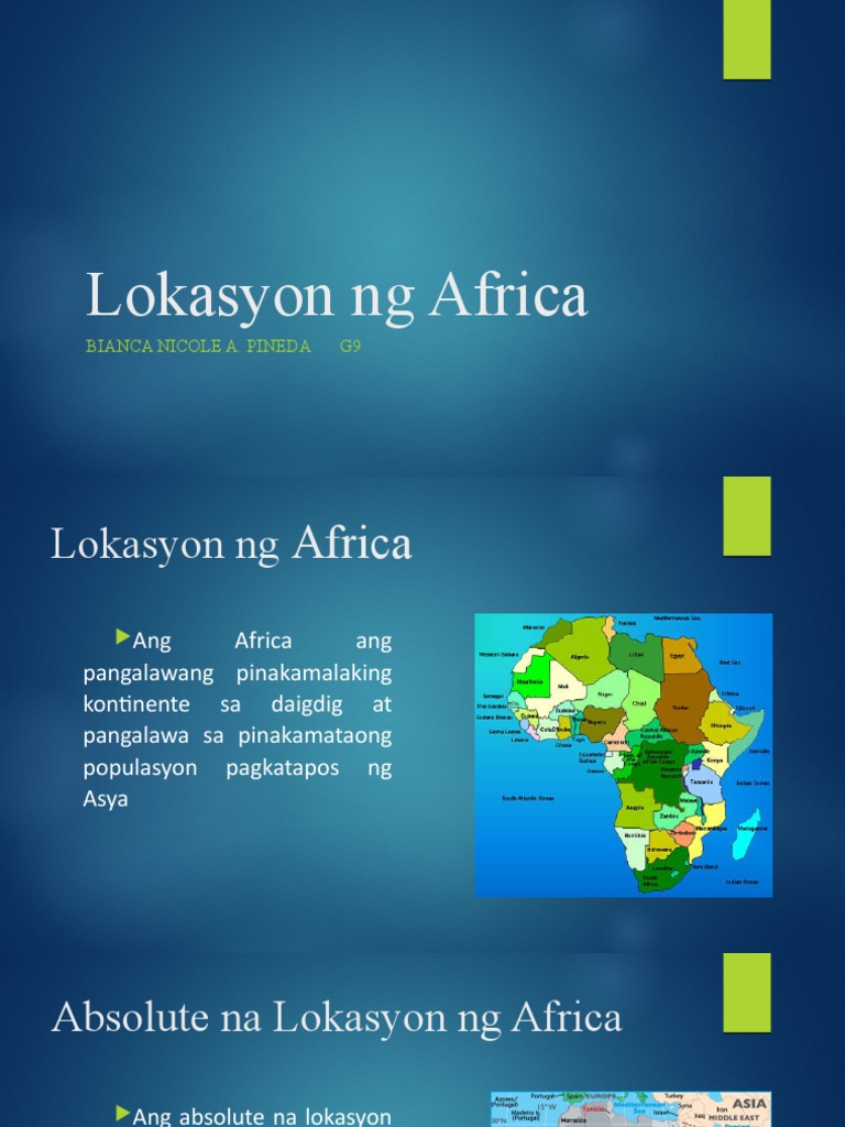 Lokasyon NG Aprika | PDF