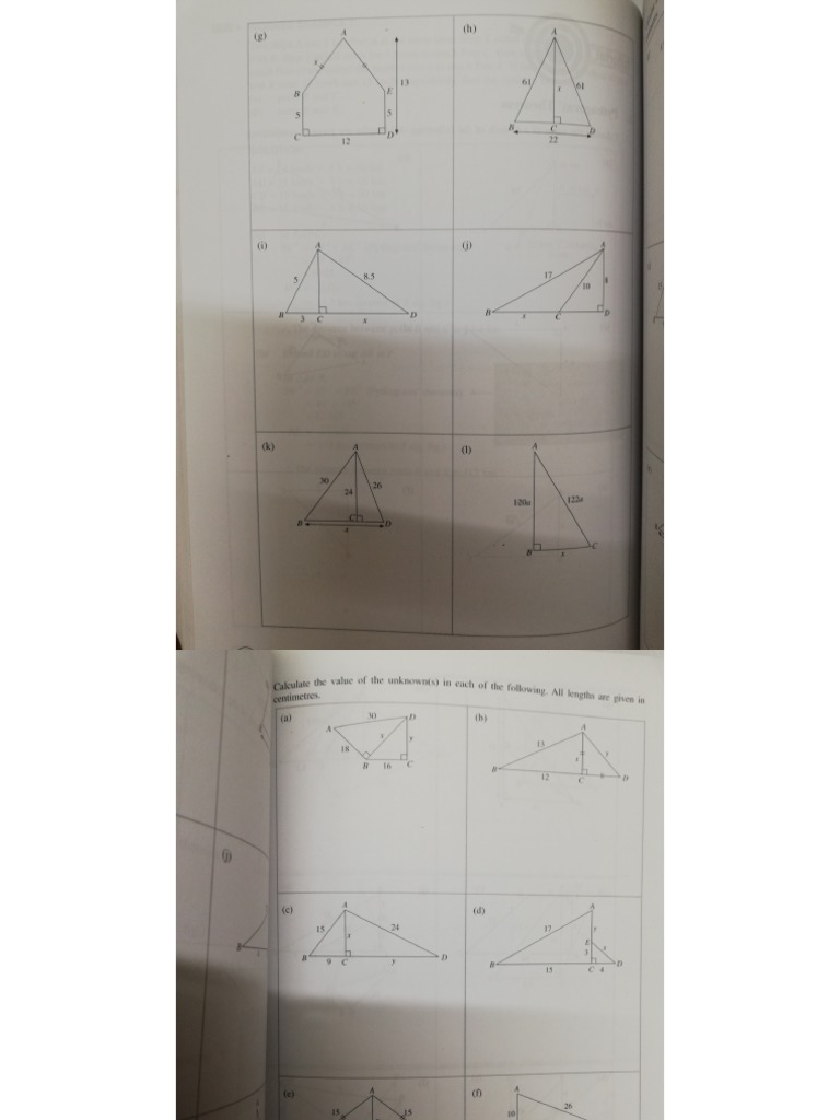 Pythagoras Theorem Sec 2 | PDF