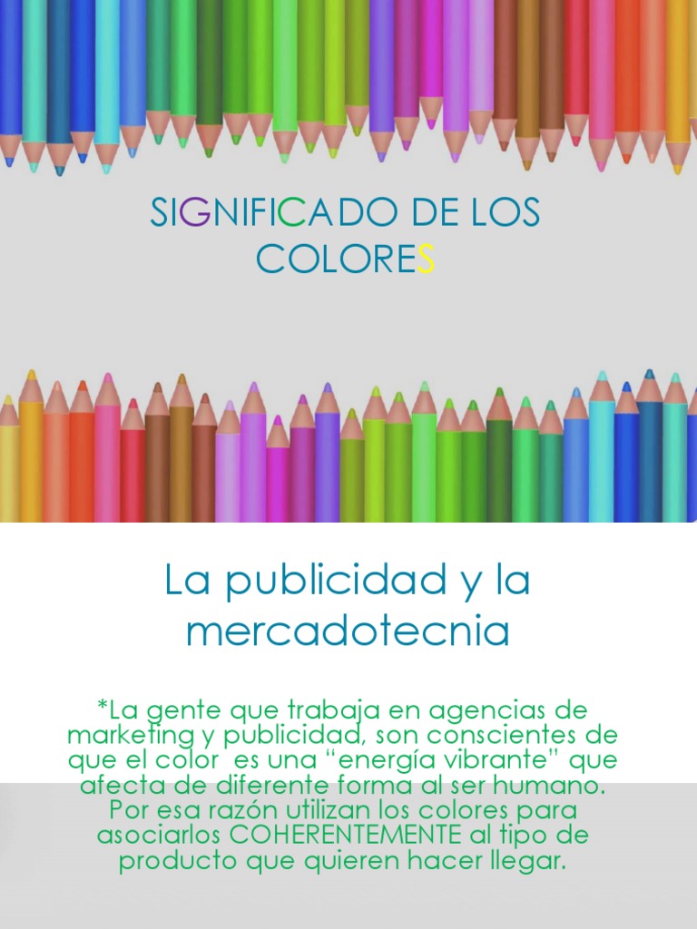Colores en La Publicidad PDF | PDF | Color | Las emociones