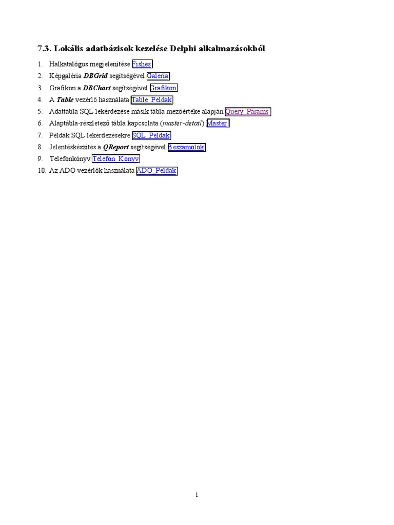 Delphi DBGrid | PDF Delphi DBGrid | PDF