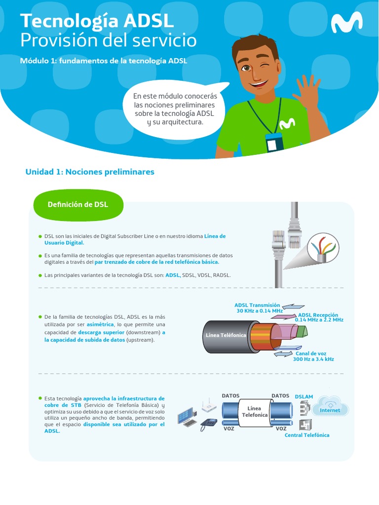 Descargable ADSL - Fundamentos de La Tecnología ADSL PDF | PDF | Línea ...