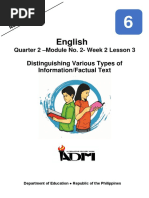 English 6 - Quarter 3 - Module 3 | PDF | Learning | Dictionary