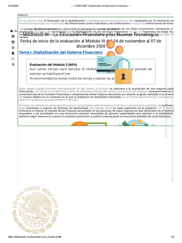 CONDUSEF - Diplomado en Educación Financiera - PDF | PDF | Educación ...