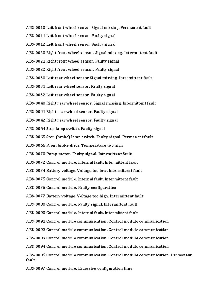 Fehlercodes p26 PDF | PDF | Machines | Mechanical Engineering