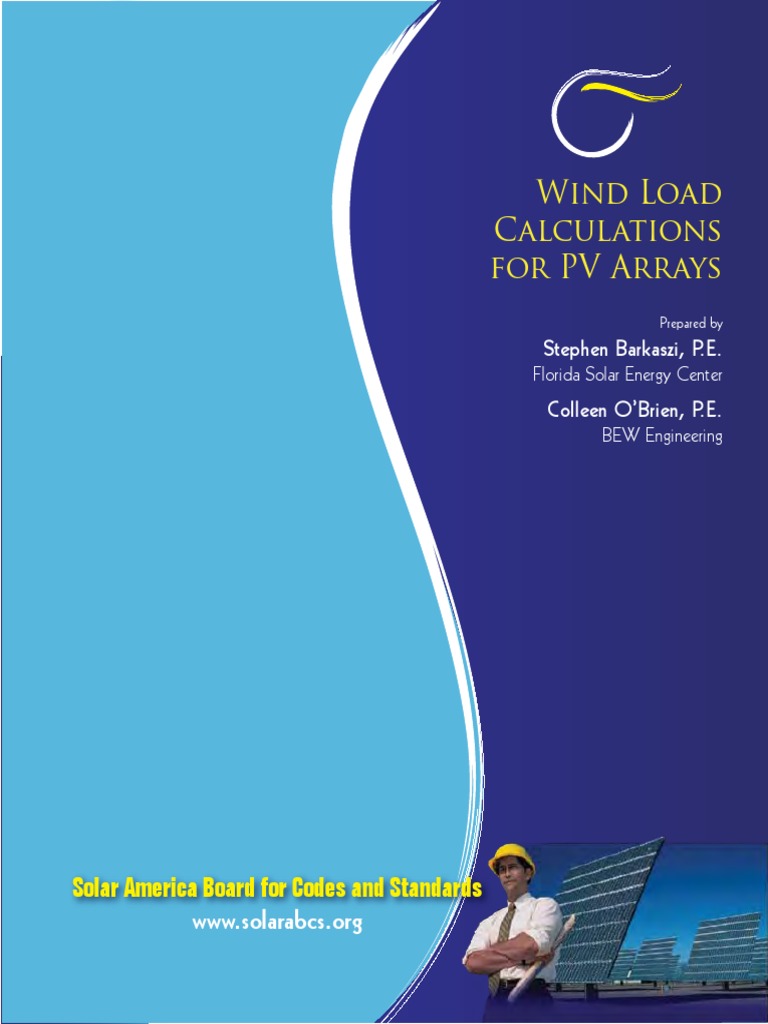 Wind Load Calculations For PV Arrays: Solar America Board For Codes and ...