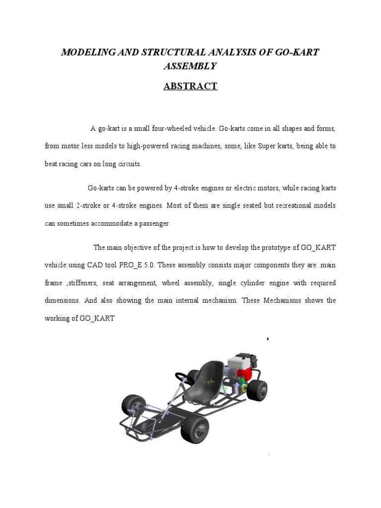 24-Modeling and Structural Analysis of Go-Kart | PDF