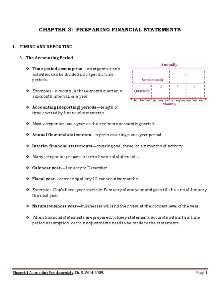 Chapter 3: Preparing Financial Statements | PDF | Depreciation | Deferral