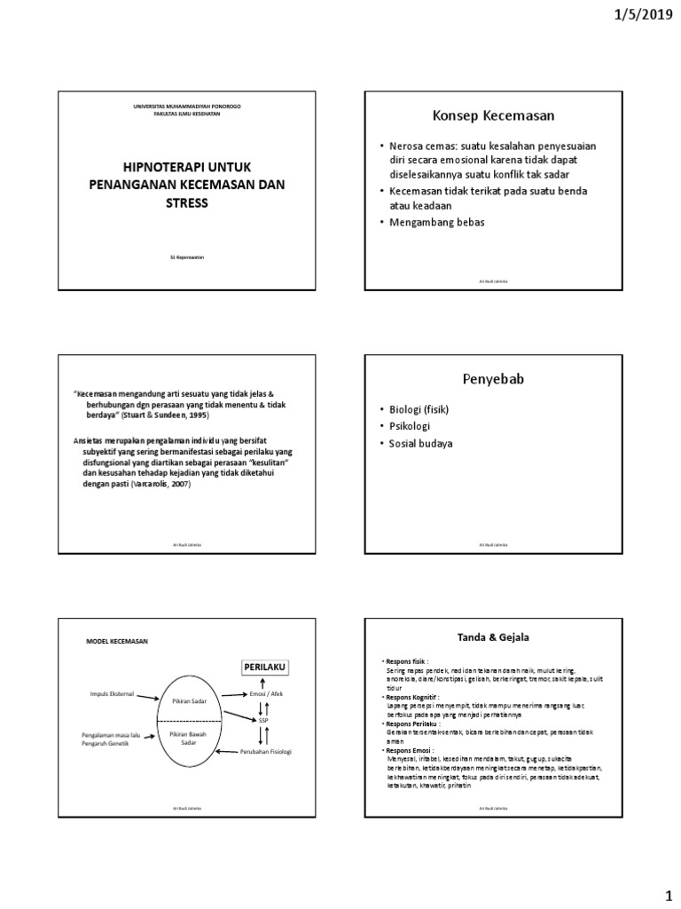 Hipnoterapi Untuk Penanganan Cemas Dan Stress | PDF | Pengembangan Diri