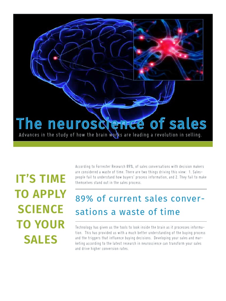 Neuroscience of Sales | PDF | Sales | Brain