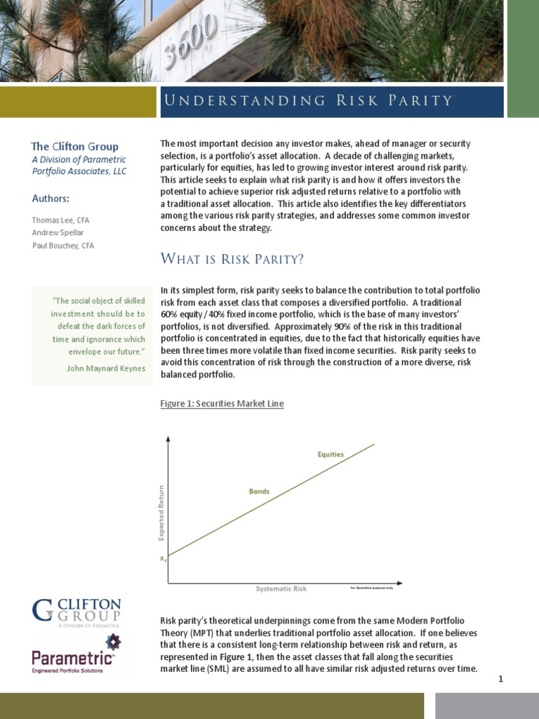 Understanding Risk Parity 2013 06 | PDF | Asset Allocation ...