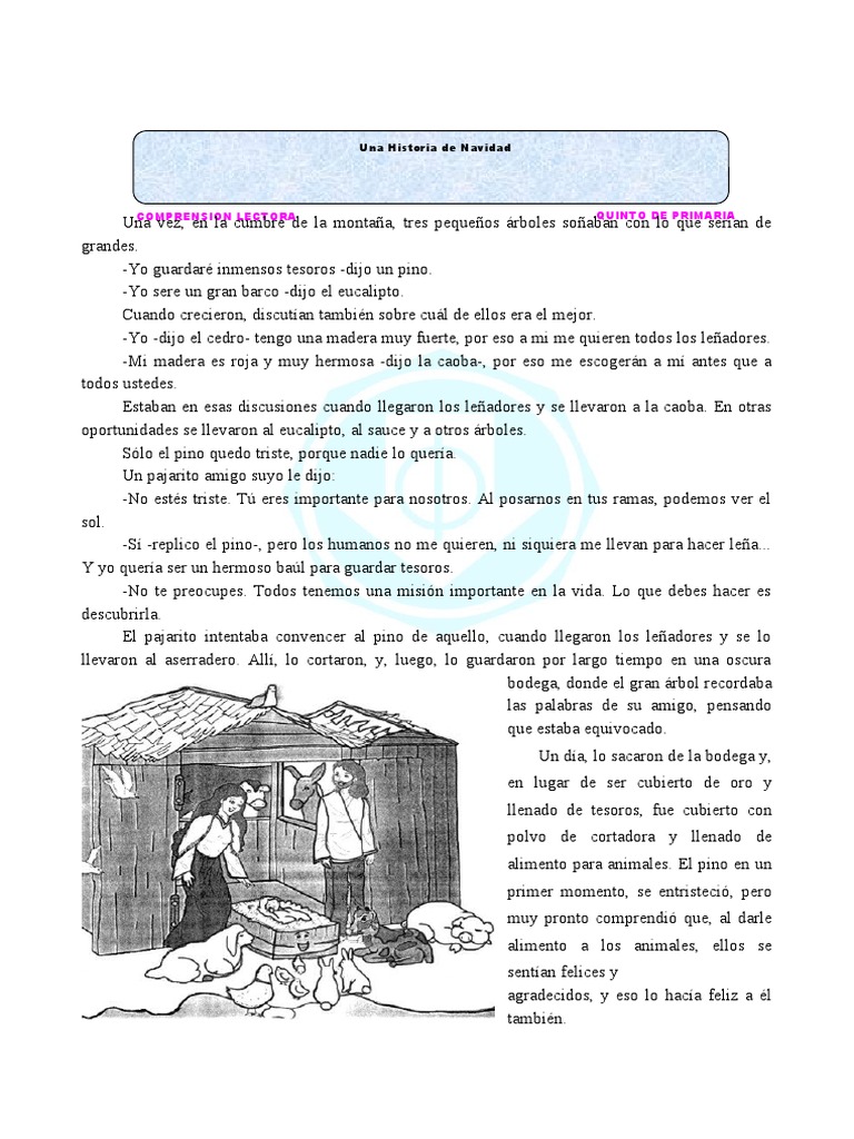 Comprensión Lectora Navidad | PDF | Navidad