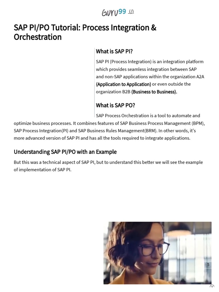 SAP PI - PO Tutorial - Process Integration & Orchestrationth | PDF ...