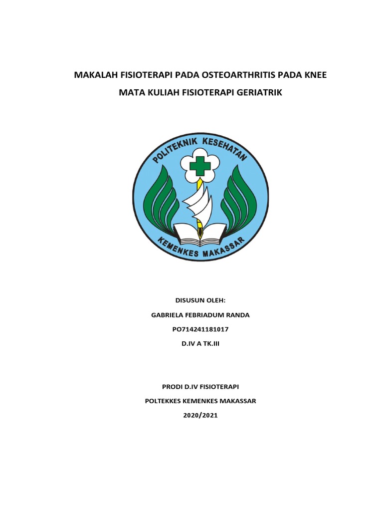 Makalah Fisioterapi Pada Oa Pada Knee | PDF