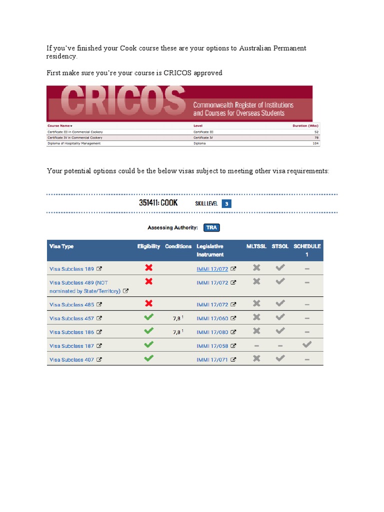 PATHWAY TO PR For COOKs | PDF | Restaurants | Chef