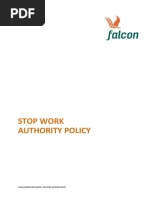Sample Stop Work Autority Program | PDF | Safety | Employment