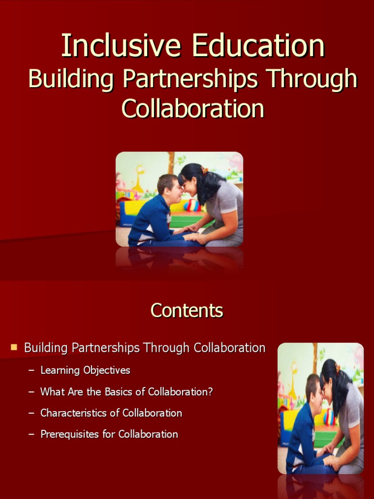 IE - Building Partnerships Through Collaboration | PDF | Collaboration ...