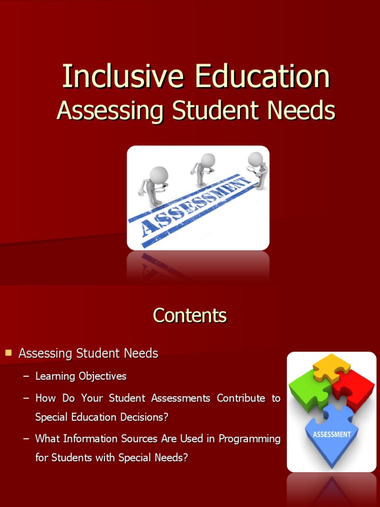 Assessing Students with Special Needs | PDF | Educational Assessment ...