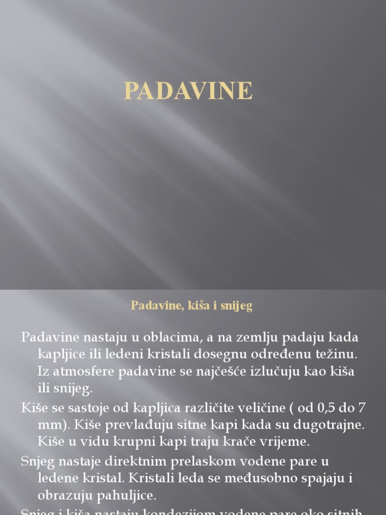 Padavine | PDF
