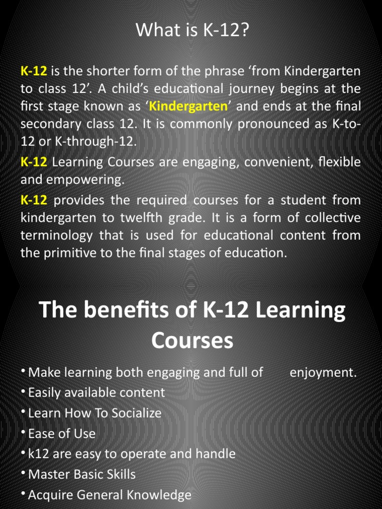 What Is K12 | PDF