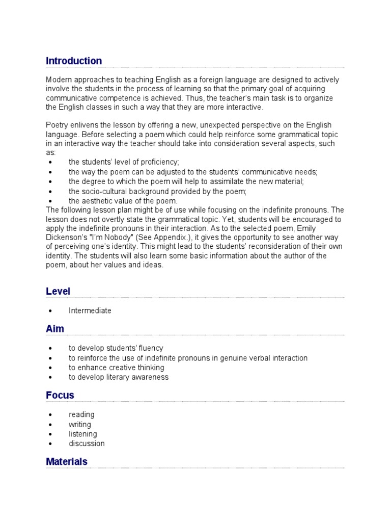 Emily Dickinson - Reading Activities | PDF | Emily Dickinson | English ...