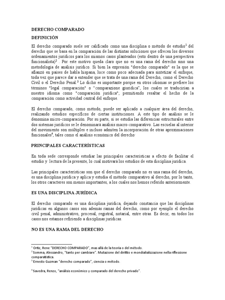 Derecho Comparado | PDF | Ley comparativa | Teorías sociológicas
