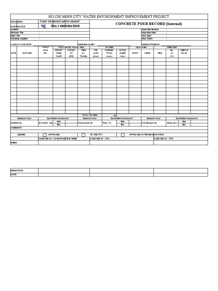 Ho Chi Minh City Water Environment Improvement Project: Concrete Pour ...