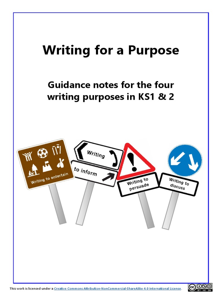 4 Writing Purposes Guidance1 PDF | PDF | Comma | Sentence (Linguistics)