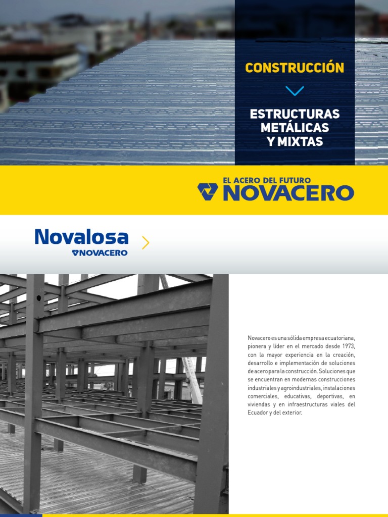 NOVACERO CATALOGO A4 9abril PDF | PDF | Hormigón | Acero