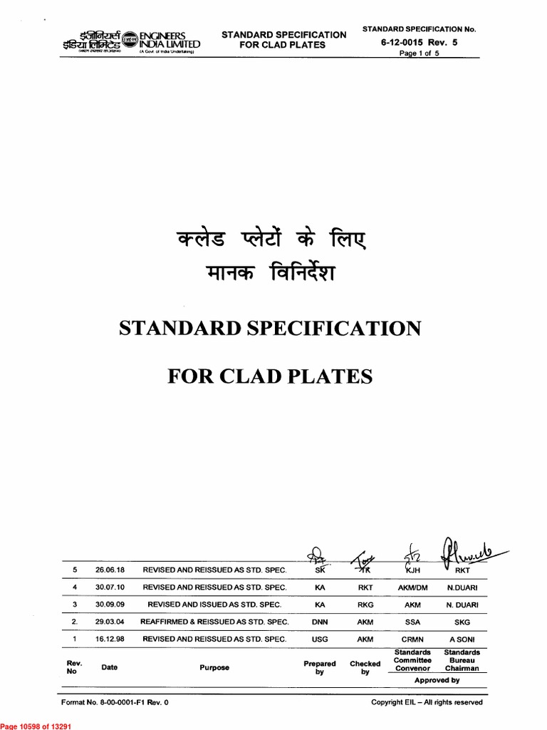 6-12-0015 - Standard Specification For Clad Plates. | PDF | Stainless ...