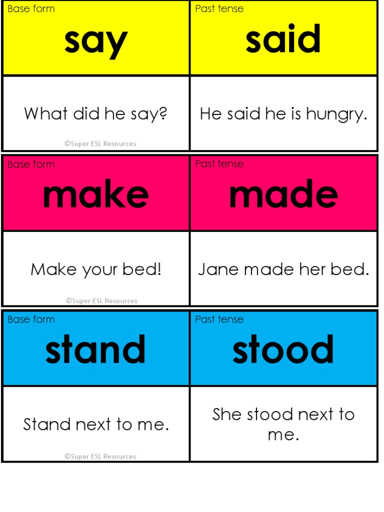 Irregular Verbs Puzzles | PDF | English Language | Languages