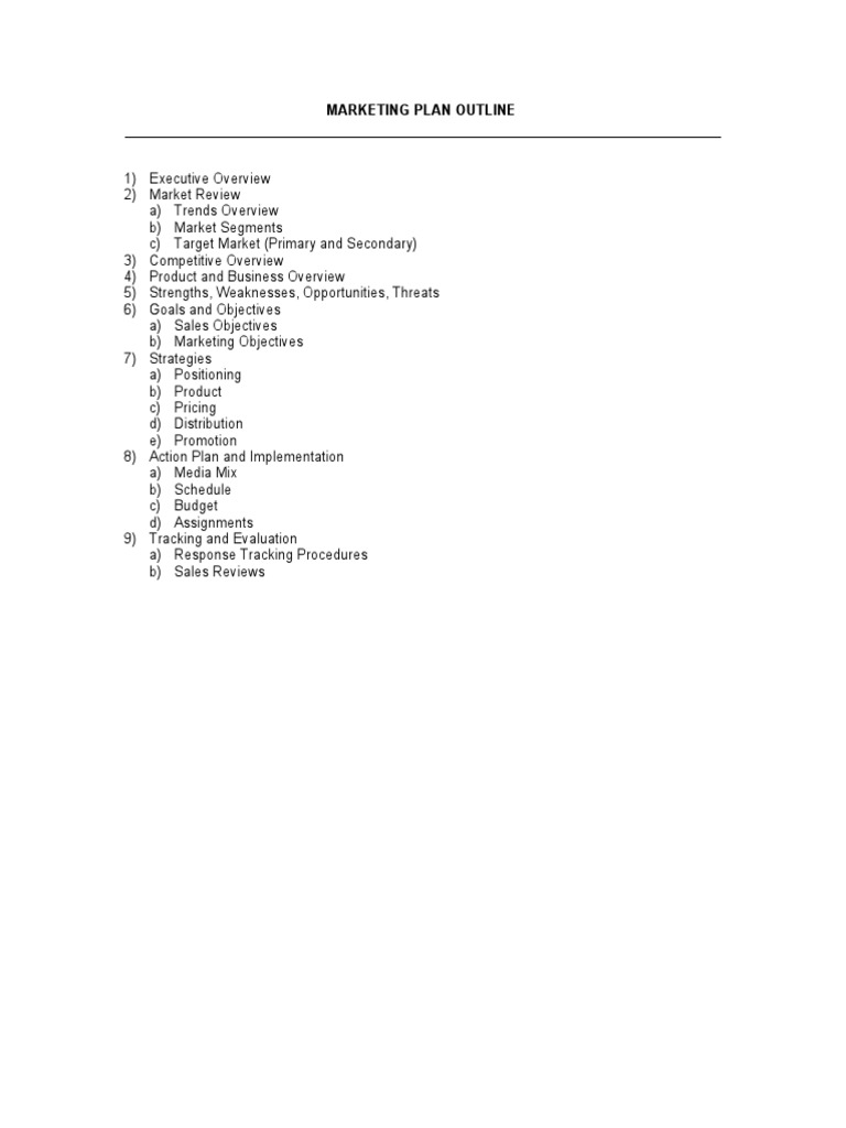 Marplan Outline | PDF